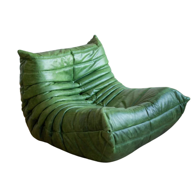 Michel Ducaroy Leather Togo Fireside Chair